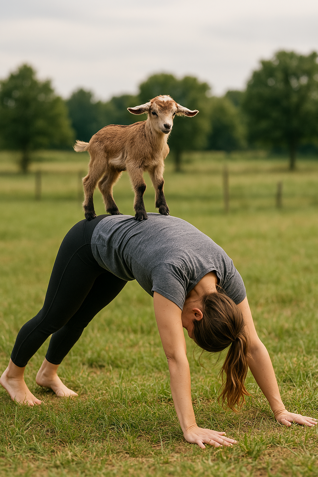 Yoga with the Goats